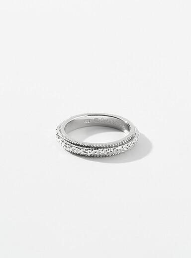 Rosebud silver stress-relief ring | MeditationRings | | Simons