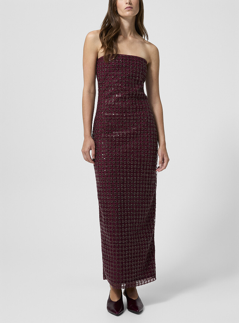 Micromesh sequined bustier dress | Rotate | Maxi | Simons