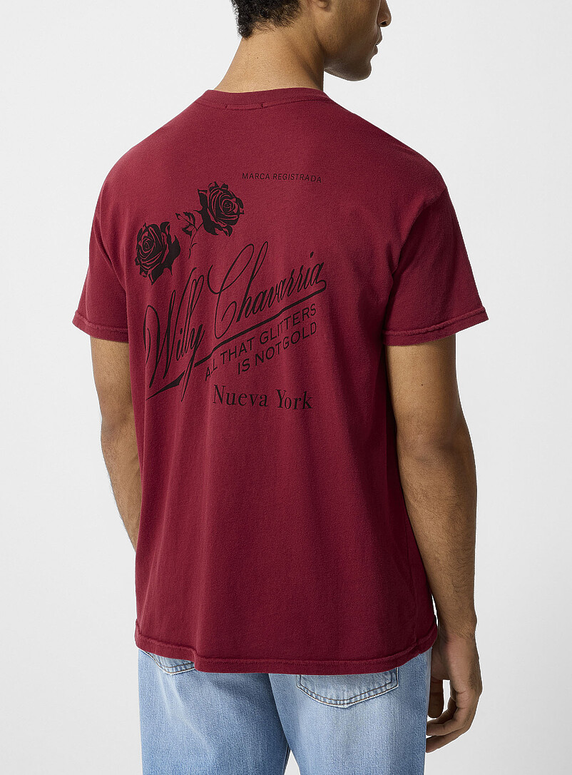 Roses and proverb T-shirt Unisex | Willy Chavarria | Shop Men's Printed ...
