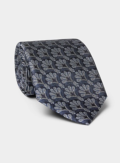 Pure silk blue pattern tie | Etro | | Simons