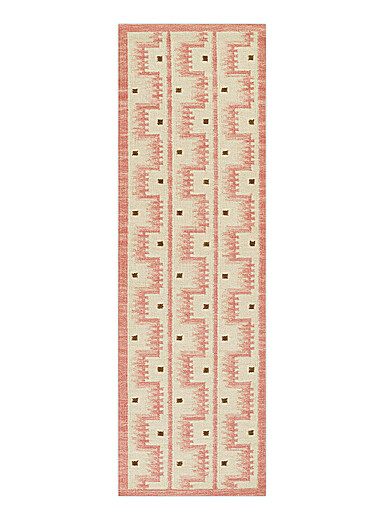Scandi geometric lines handcrafted hallway rug 75 x 245 cm | Momeni ...