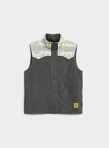 Reinforced shoulder polar fleece vest | HORS LA LOI | | Simons
