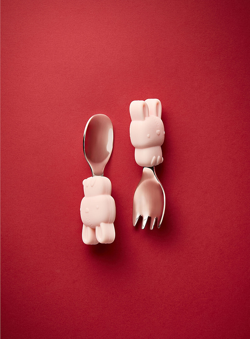Rabbit utensils Set of 2 Kids | Loulou Lollipop | Utensils | Simons