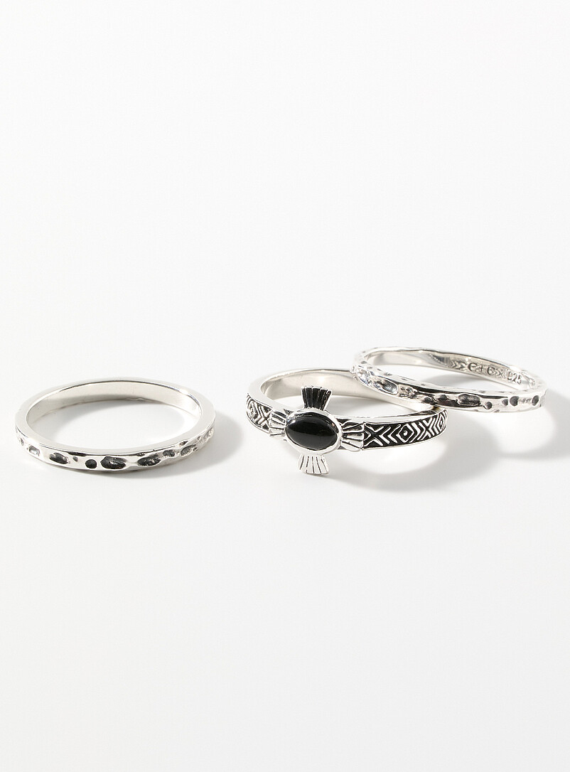 Echoes silver rings | Clocks and Colours | Men's Rings | Simons