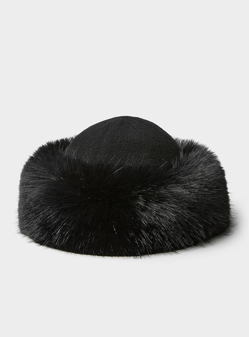 Faux-fur cuff pillbox hat | Kyikyi | Shop Women's Hats Online | Simons