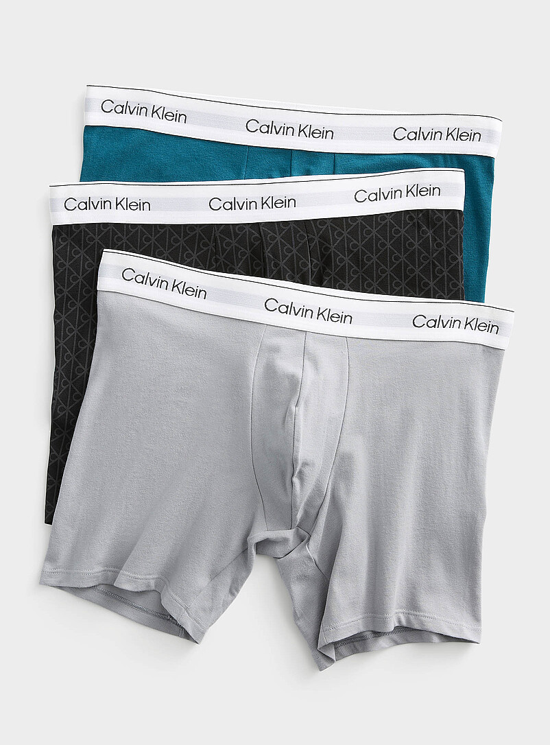 Les boxeurs longs neutres/coloré 6 po Icon Cotton Stretch Emballage de ...