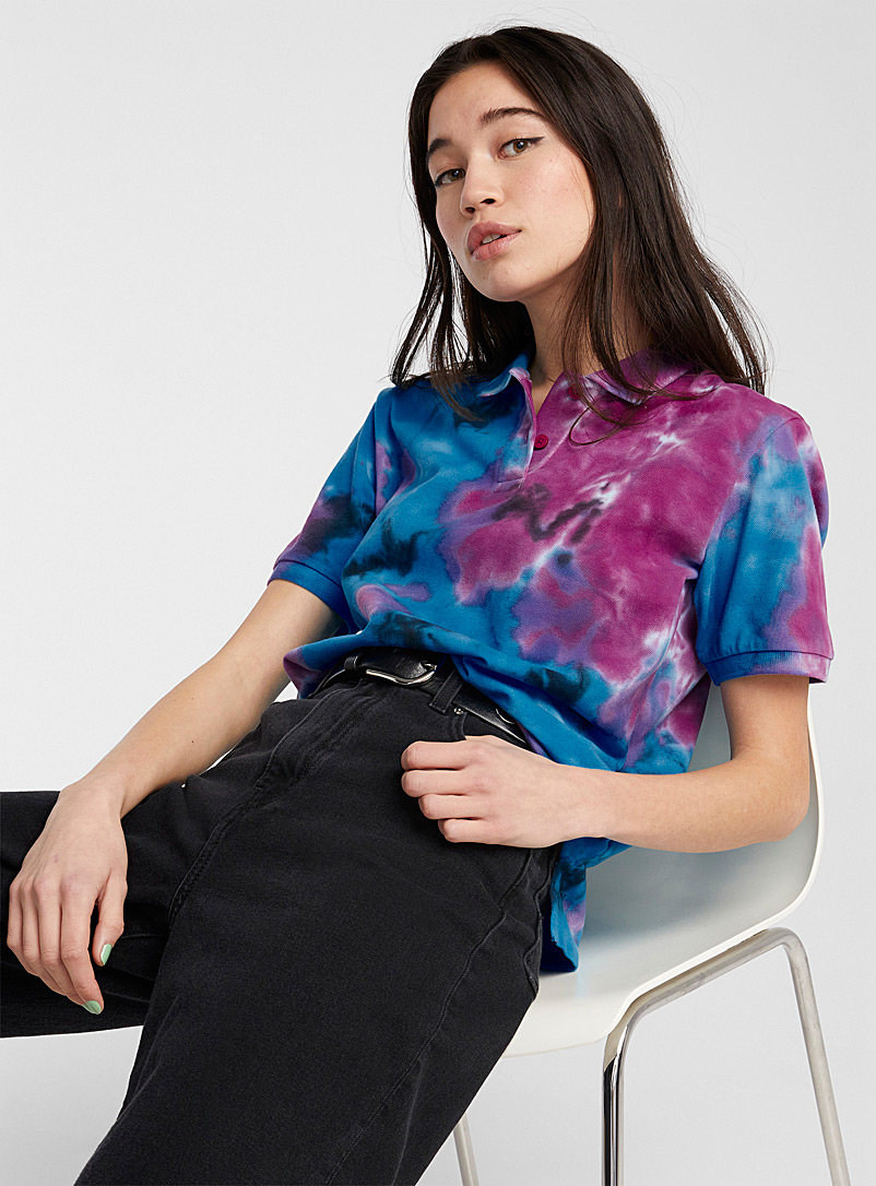 Loose colourful organic cotton polo | Twik | Women's Short-Sleeve T ...