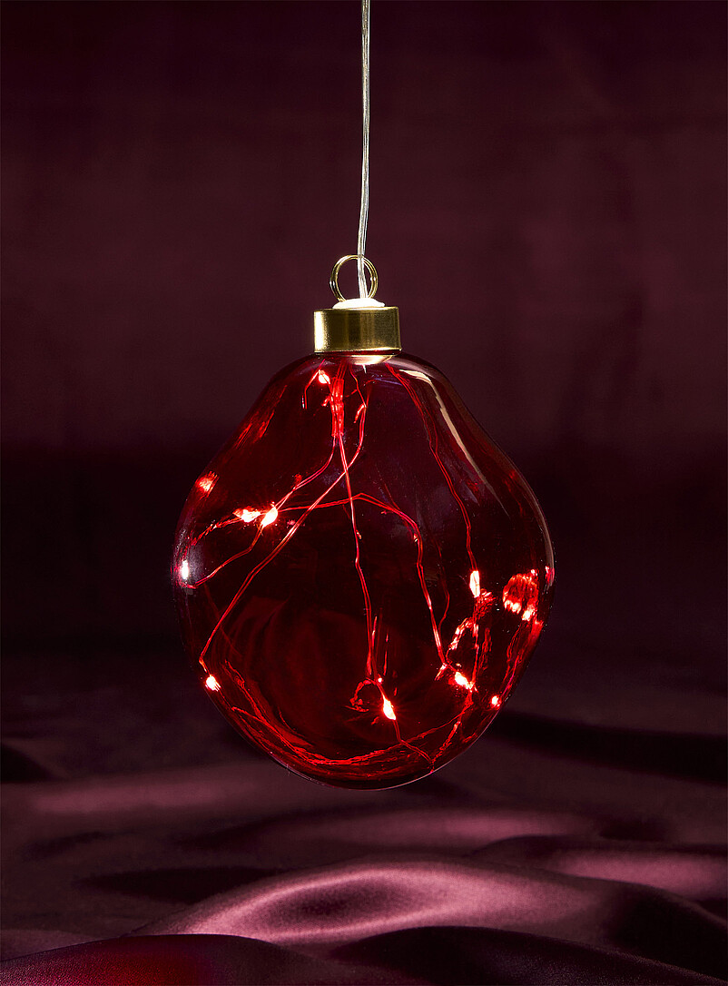 LED light glass ornament Christmas Collection | Simons Maison | Ambient ...