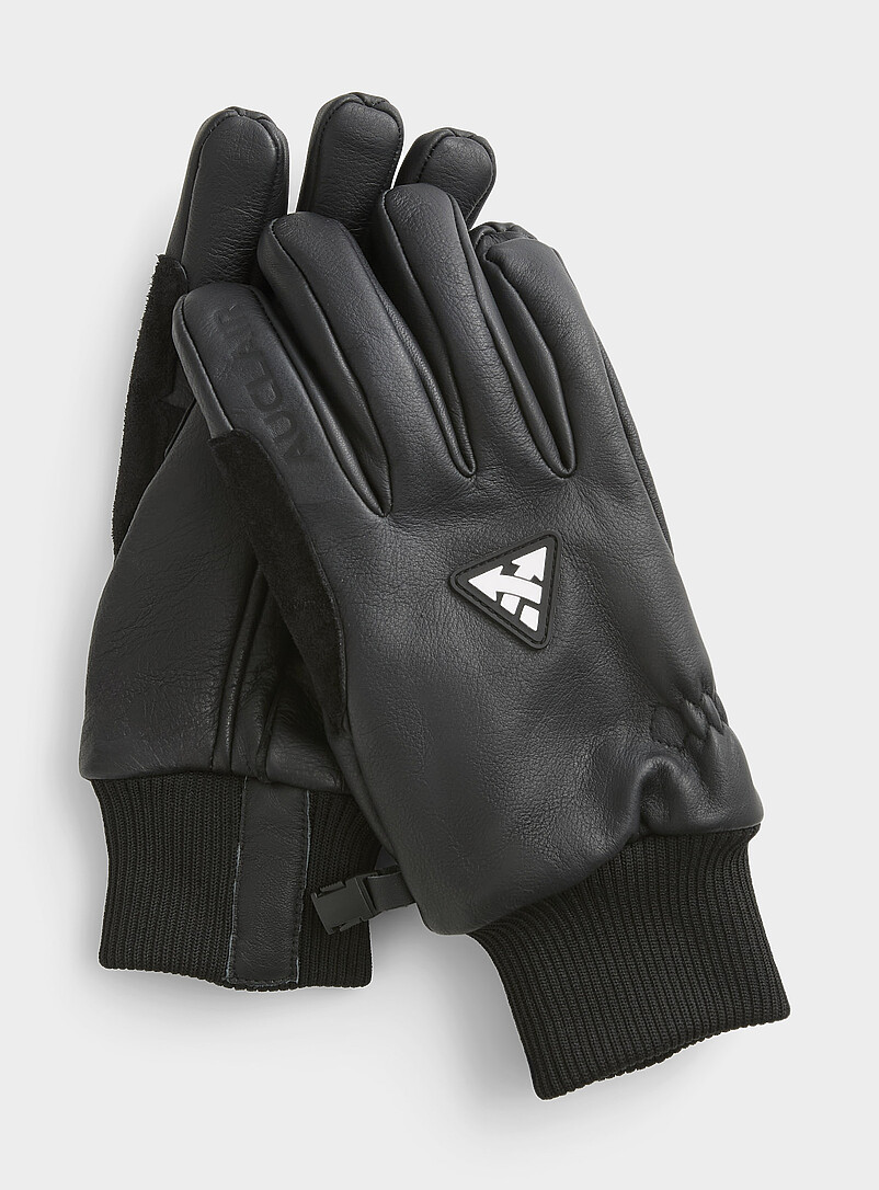 Snow Ops suede-accent leather mittens | Auclair | Gloves & mittens | Simons