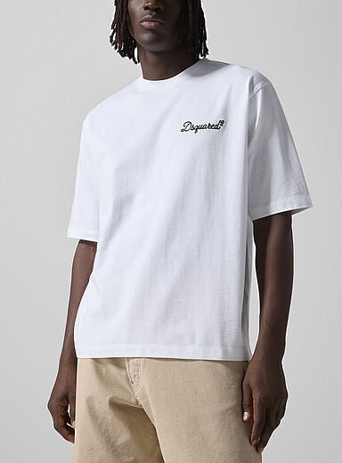 Cursive logo T-shirt | Dsquared2 | Shop Men's Printed & Patterned T ...