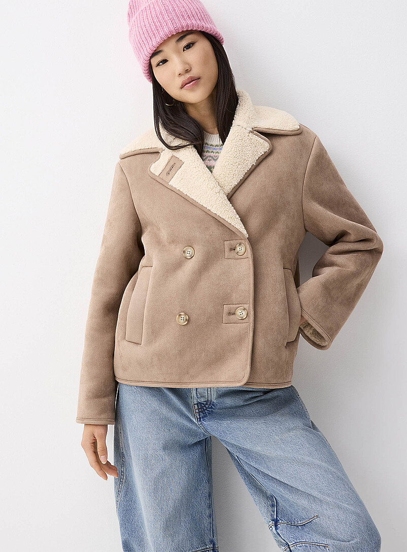 High-Pile Fleece & Faux-Fur Coats for Women | Simons Canada