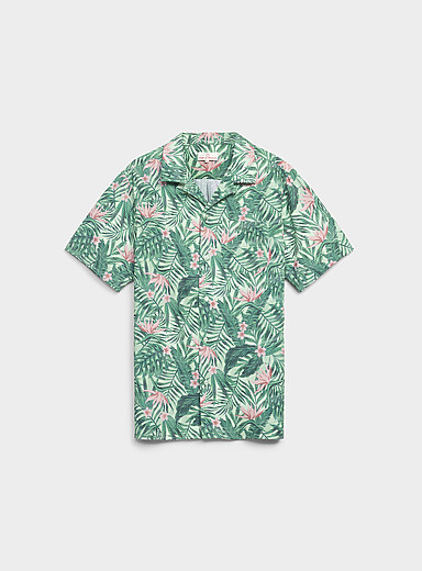 Tropical flora camp shirt | Public Beach | Shop Men's Patterned Shirts ...