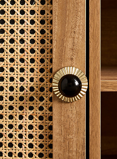 Black bud and pleated iron cabinet button | Simons Maison | | Simons