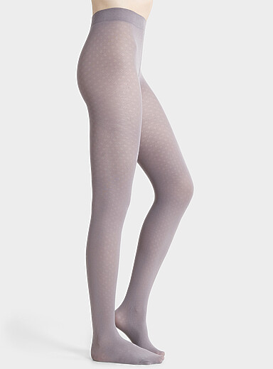 Geo pointelle knit tights Exclusive collection from Italy | Simons ...