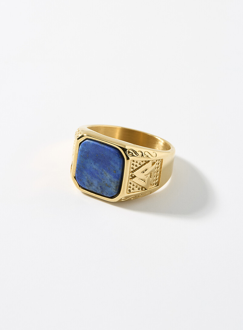Blue stone signet ring | Le 31 | Men's Rings | Simons