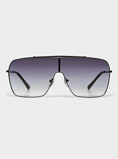 Dee thin-temple visor sunglasses | Simons | Shop Women's Sunglasses ...