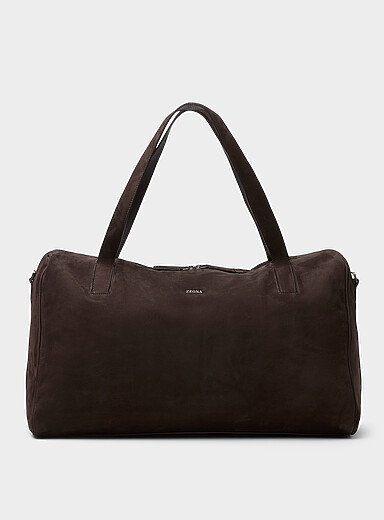 Holdall SecondSkin suede weekender bag | Zegna | | Simons