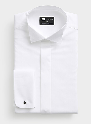 Wing collar tuxedo shirt Standard fit | Le 31 | | Simons