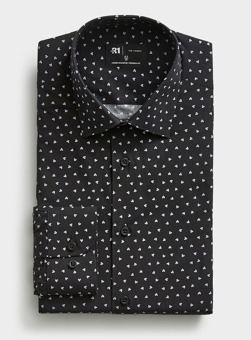 Little pink heart shirt Modern fit | Le 31 | Shop Men's Semi-Tailored ...