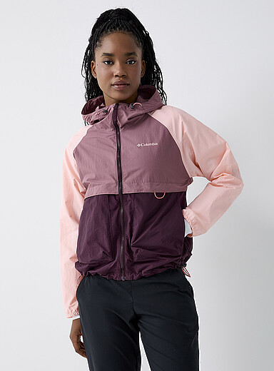 Spire Valley colour-block stretch windbreaker jacket | Columbia | Women ...