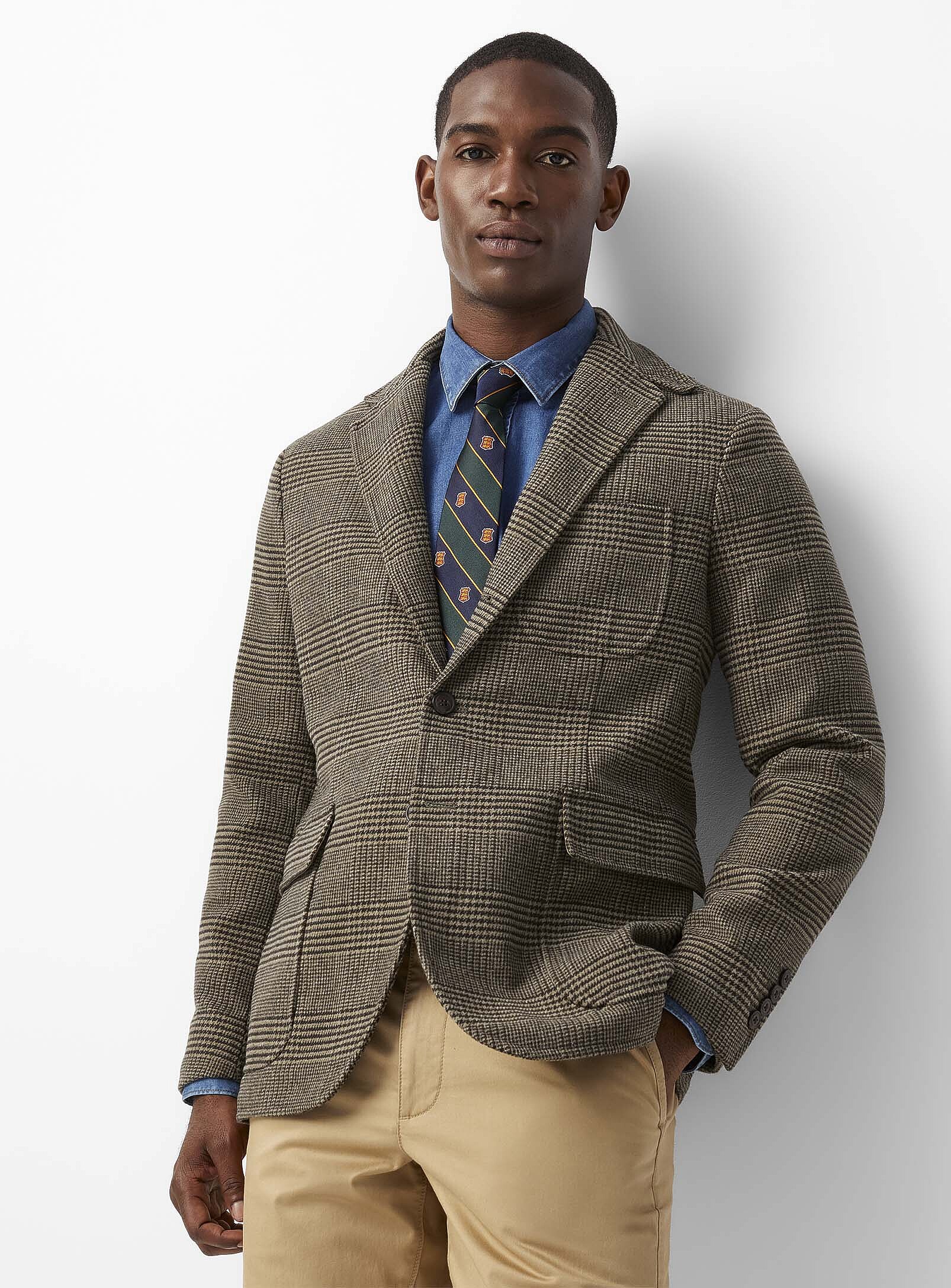 Polo Ralph Lauren Coffee-check Tweed Retro Jacket Modern Fit In Red ...