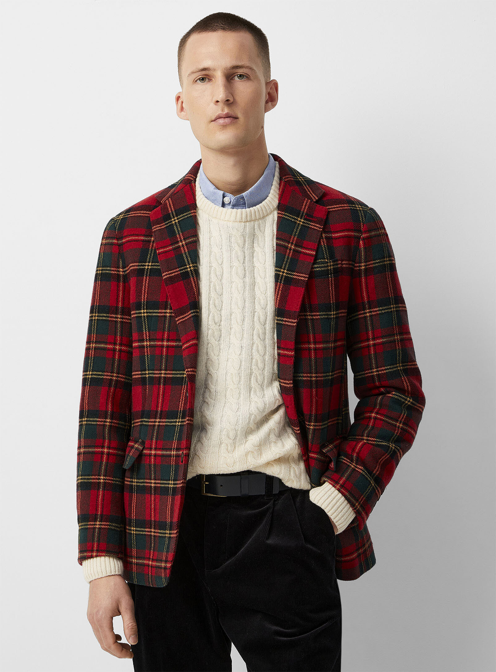 Polo Ralph Lauren The Rl67 Plaid Tweed Jacket In Red | ModeSens