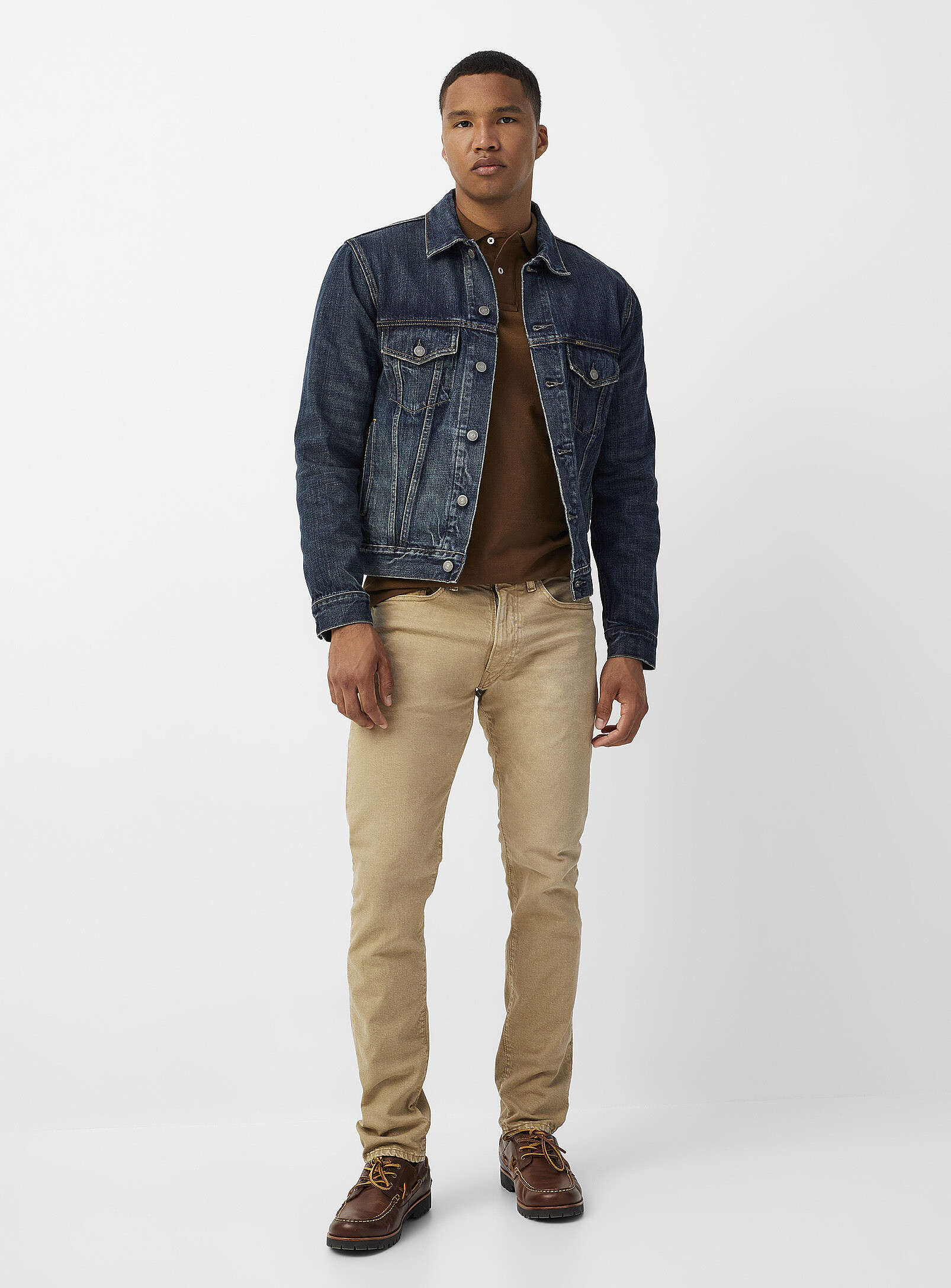 Polo Ralph Lauren The Sullivan Coloured Jean Slim Fit In Honey/camel ...