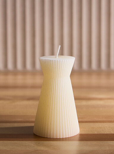 Small thin-grooved flared candle | Simons Maison | Ambient Lighting ...