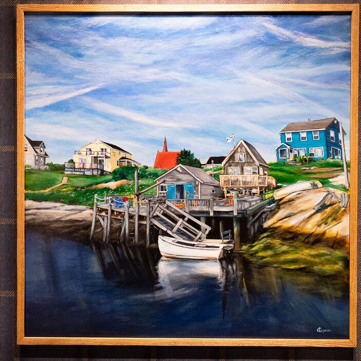Watercolors of Peggy's Cove by Alyssa Doggett